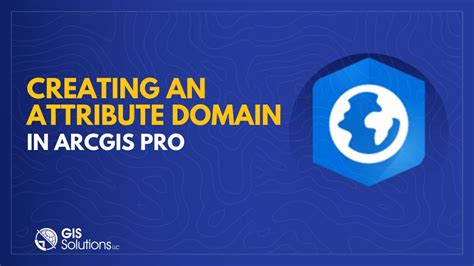 ArcGIS Pro Tutorial Creating An Attribute Domain In ArcGIS Pro YouTube