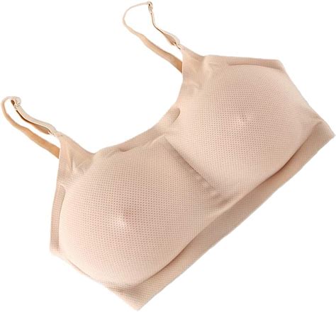 Chiwanji 2 In 1 Silicone Breast Inserts Forms Fake Breast Mastectomy Bras Prosthetic