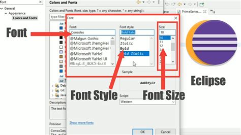 How To Increase Font Size In Eclipse How To Change Font Style In