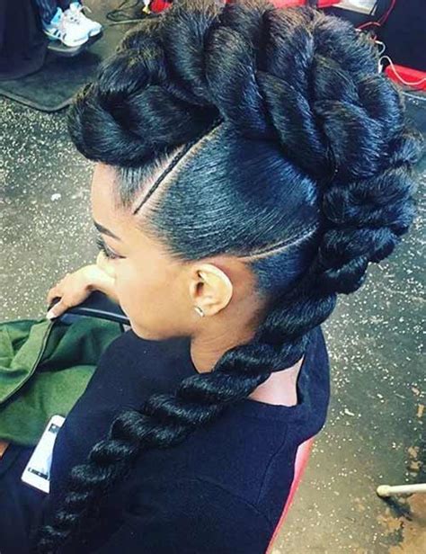 Mohawk Hairstyles For Women With Braids