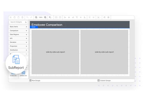 reports items html5 javascript report designer bold reports