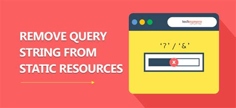 how to remove query strings from static resources url