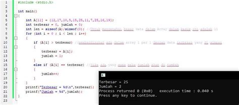Contoh Program Array 1 Dimensi Bahasa C
