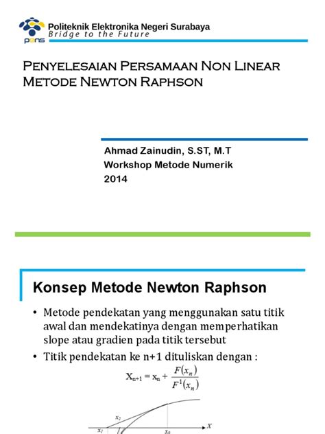 solving nonlinear equations using the newton raphson method pdf