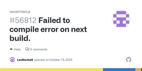 Failed To Compile Error On Next Build Vercel Next Js Discussion