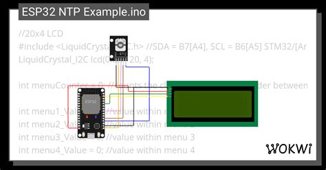 Advanced Menu System With Rotary Encoder Wokwi Esp32 Stm32 Arduino Simulator