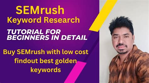 SEMrush Tutorial 2023 Semrush Keyword Research Tool How To Use
