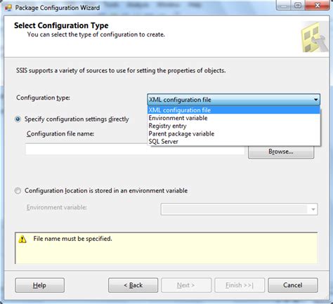 Tips And Tricks For SQL BI SSIS Package Configuration In SQL Server 2008