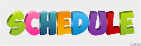 Schedule Text Effect And Logo Design Word Clip Art Library