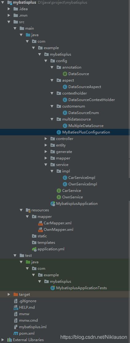 springboot mybatis plus 多数据源配置，实现分表分库的数据访问 mybatis plus 多数据源分表 csdn博客