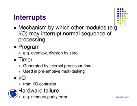 interrupts assembly language microprocessors and computer architecture lecture slides docsity