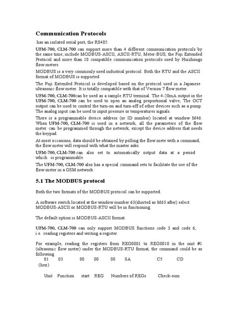 ufm 700 ตาราง protocols สำหรับ rs 485 pdf binary coded decimal pointer computer programming