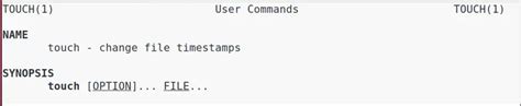 touch command in linux 9 useful examples
