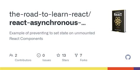 GitHub The Road To Learn React React Asynchronous Request Setstate