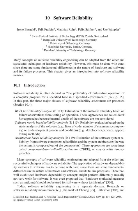 pdf software reliability