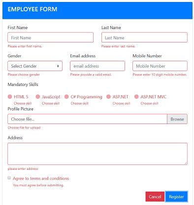 How To Validate HTML 5 Form Elements In Bootstrap 4