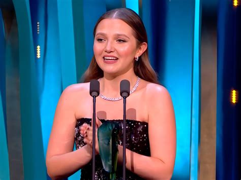 Baftas 2024 Mia Mckenna Bruce Wins Ee Rising Star Award