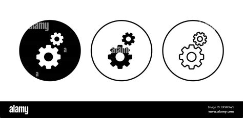 Setting Icon Set Cog Settings Icon Symbol Stock Vector Image Art Alamy