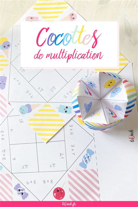 Des Cocottes En Papier Pour Apprendre Les Tables De Multiplication