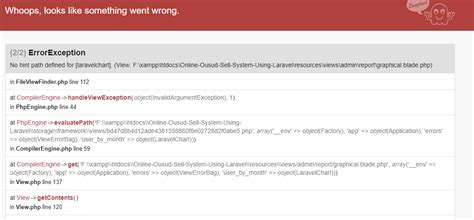 ErrorException No Hint Path Defined For Laravelchart Issue 31
