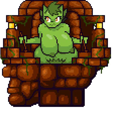 Rule 34 Animated Colored Golem Terraria Monster Girl Pancaketomo Tagme Terraria Terraria