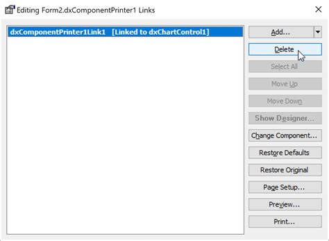TdxChartControlReportLink Class VCL DevExpress Documentation