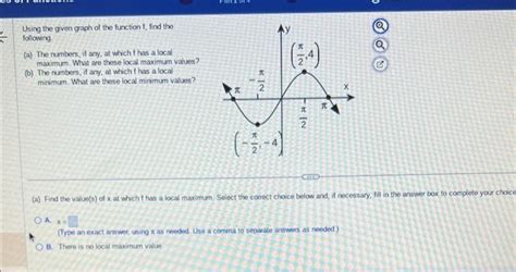 solved using the given graph of the function f find the