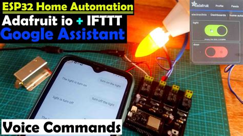 IFTTT Google Assistant Voice And Adafruit Io Based Home Automation