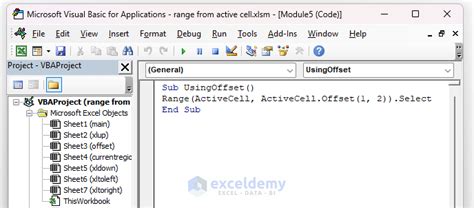 how to select range from active cell using vba in excel 3 effective methods