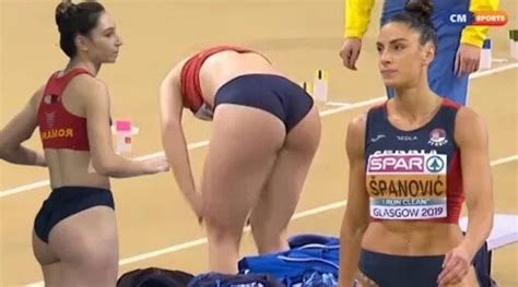 Stretching By A Gorgeous Russian Volleyball Player Tatiana Kosheleva