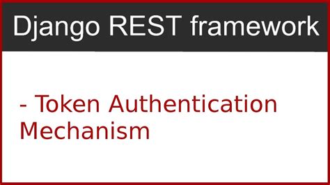 8 token authentication using django rest framework by hardik patel youtube