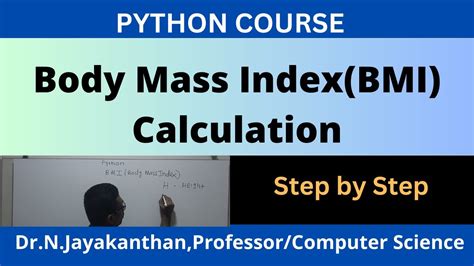 Python Program To Calculate BMI Body Mass Index Ultimate Guide To