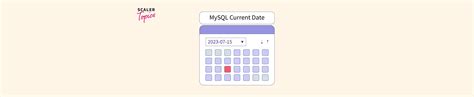 MySQL Curdate Function Scaler Topics