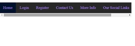 Picked CSS Technique For Designing A Menu That Scrolls Horizontally