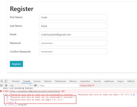 User Registration With Angular And ASP NET Core Identity