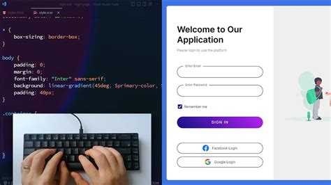Modern Login Page Ui Design Using Html And Css