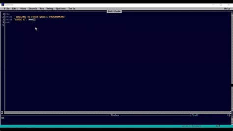 qbasic for beginners learning how to write first qbasic program 2022 english janakari sync