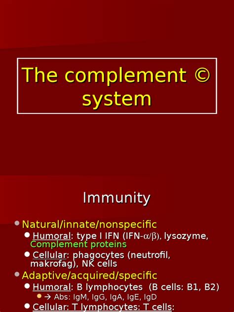 the complement © system pdf complement system immune system