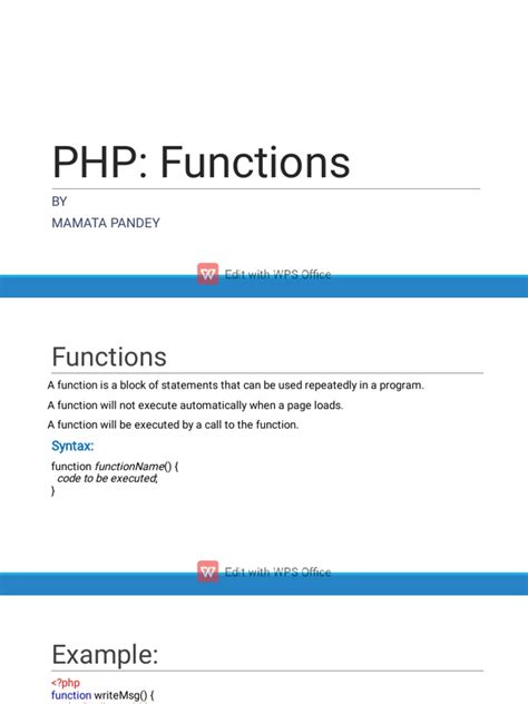 php functions pdf parameter computer programming php