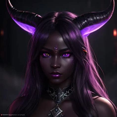 Extremely Realistic Hyperdetailed Female Demon Da