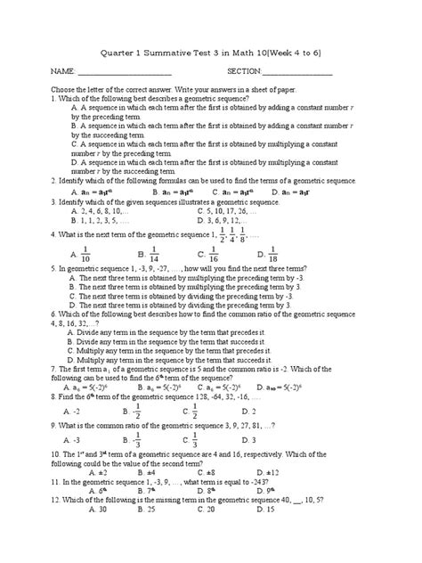 q1 summative test 3 in math 10 pdf mathematical objects mathematical concepts