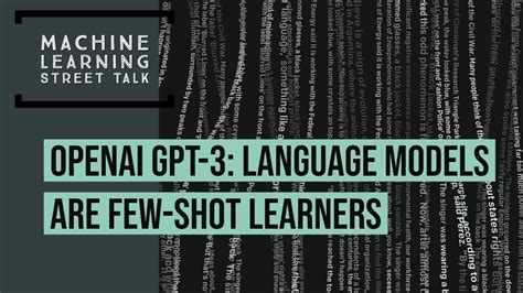 OpenAI GPT 3 Language Models Are Few Shot Learners YouTube
