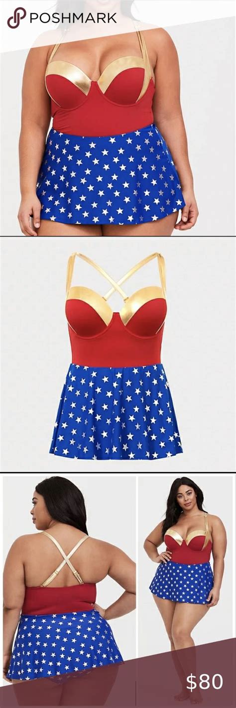 Wonder Woman Swimsuit Swimsuit Dress Swimsuit Bathing Suit Swim Dress Bathing Suits One