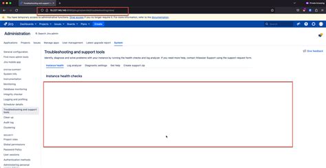 Accessing Jira Data Center Instance Health Page Load Balancer Vs Node
