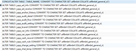 mysql中utf8和utf8mb4区别，并批量修改数据库中所有字段的编码 sssxh blog