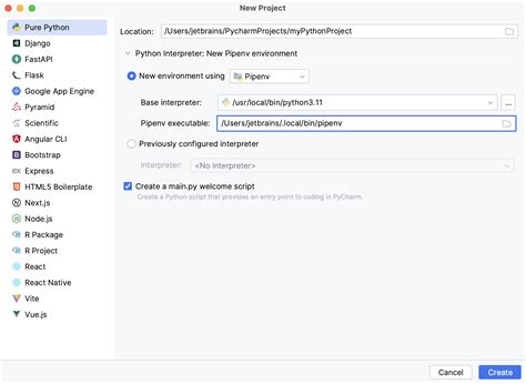 Create A Django Project PyCharm Documentation