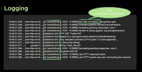 Java Spring Webflux Logging Connection ID And New Connection Log