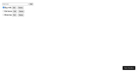 React Dev Forked Codesandbox