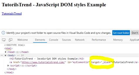 javascript get set attributes tutorialstrend