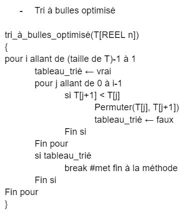 6 Exercices corrigés algorithmes de tri Complex systems and AI